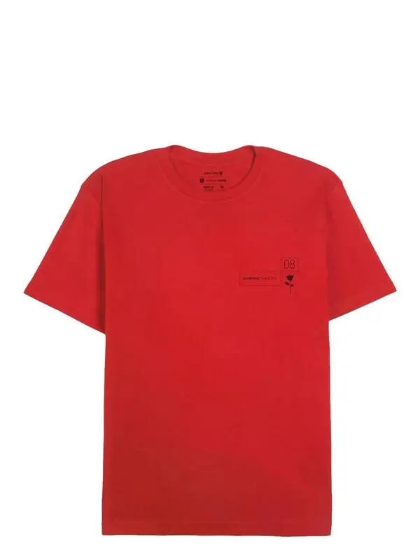 OSKLEN Logo-print T-shirt - Red