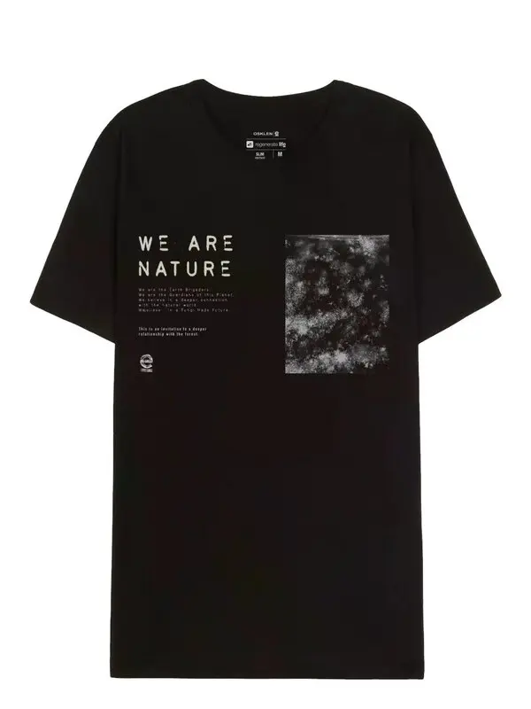 OSKLEN Graphic Print T-shirt - Black