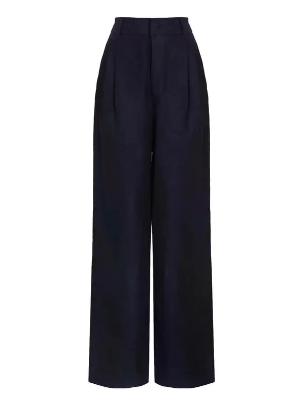 OSKLEN Tailored Linen Trousers - Blue