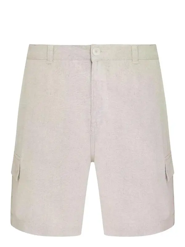 OSKLEN Linen-blend Bermuda Shorts - White