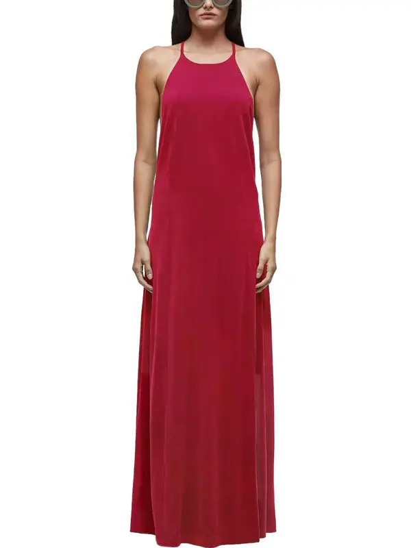 OSKLEN Halterneck Maxi Dress - Red