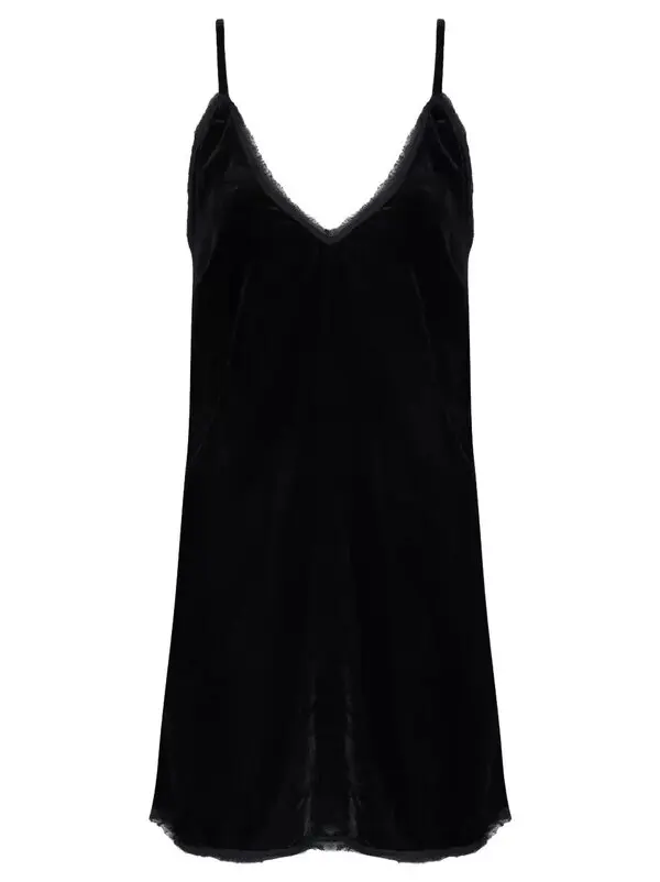 OSKLEN Velvet Mini Dress - Black