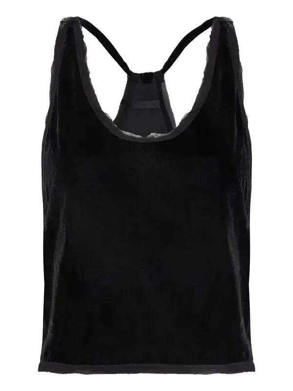 OSKLEN Velvet Tank Top - Black