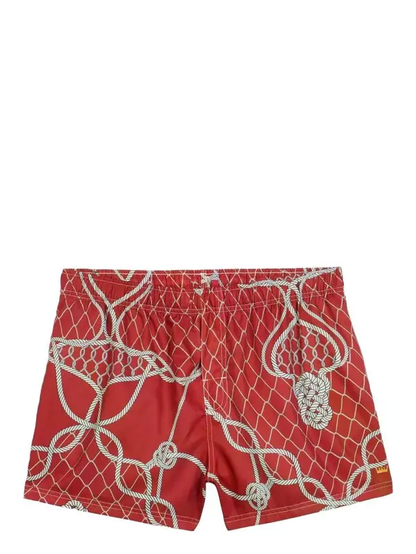 OSKLEN Printed Swim Shorts - Red
