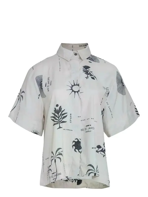 OSKLEN Graphic Print Shirt - White