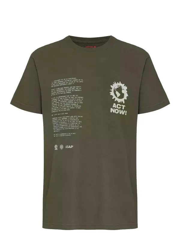 OSKLEN Vintage Act Now Forest Mc T-shirt - Green