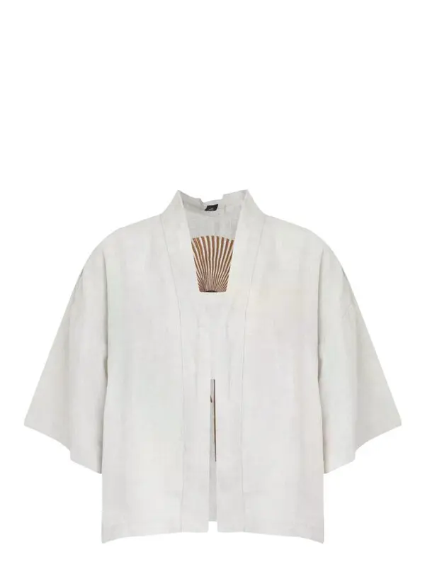 OSKLEN Embroidered Short Sleeve Shirt - Neutrals