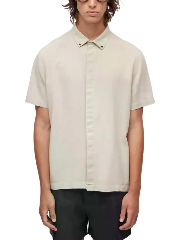 OSKLEN Embroidered Button-fastening Shirt - Neutrals