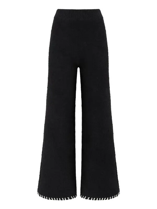 OSKLEN Whipstitch-detail Trousers - Black