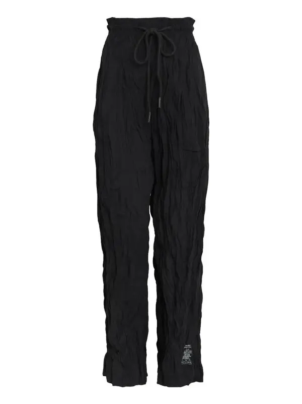 OSKLEN Crinkled Trousers - Black
