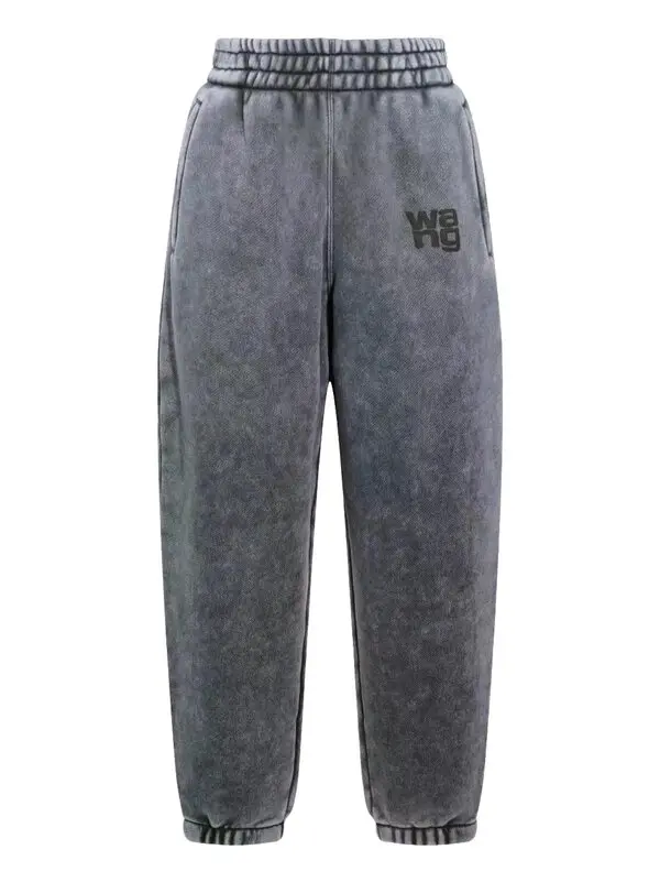 Alexander Wang Logo-embroidered Track Pants - Grey