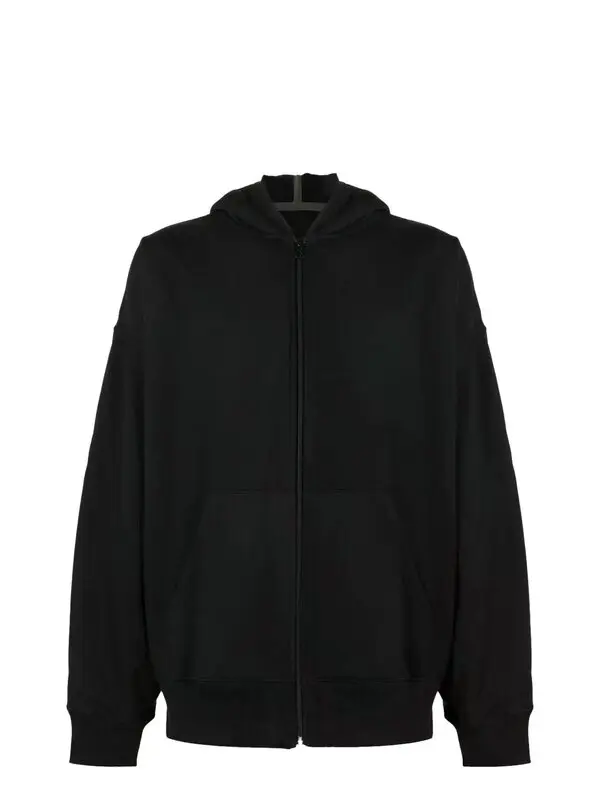 OSKLEN Drop-shoulder Zip-up Hoodie - Black