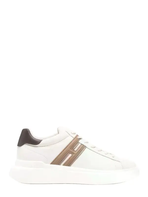 Hogan H580 Leather Sneakers - Neutrals