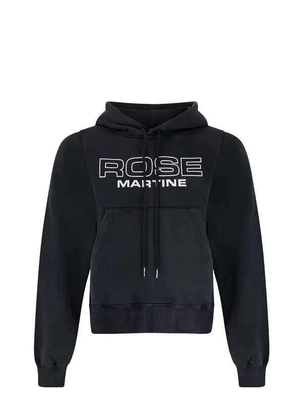 Martine Rose Logo-print Hoodie - Black