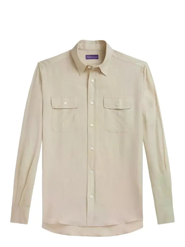 Ralph Lauren Purple Label Flap-pockets Shirt - Neutrals