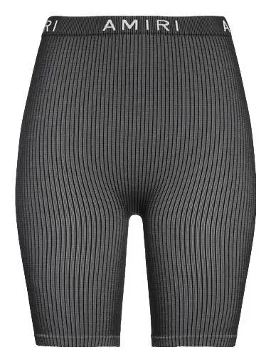 Amiri Striped Mid-rise Bike Shorts - Black
