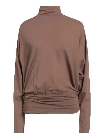 Pinko Jersey Turtleneck Top - Beige