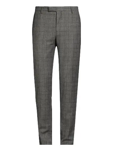 HACKETT Wool Glen Plaid Tapered Trousers - Black