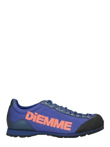 Diemme Low-top Sneakers With Metallic Trim And Printed Logo - Blue