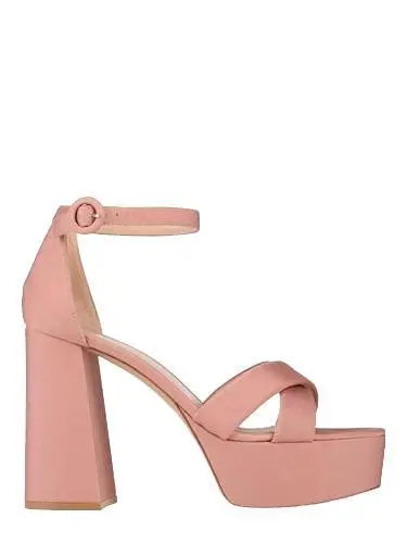GIANVITO ROSSI Textile Fiber Sandals - Pink