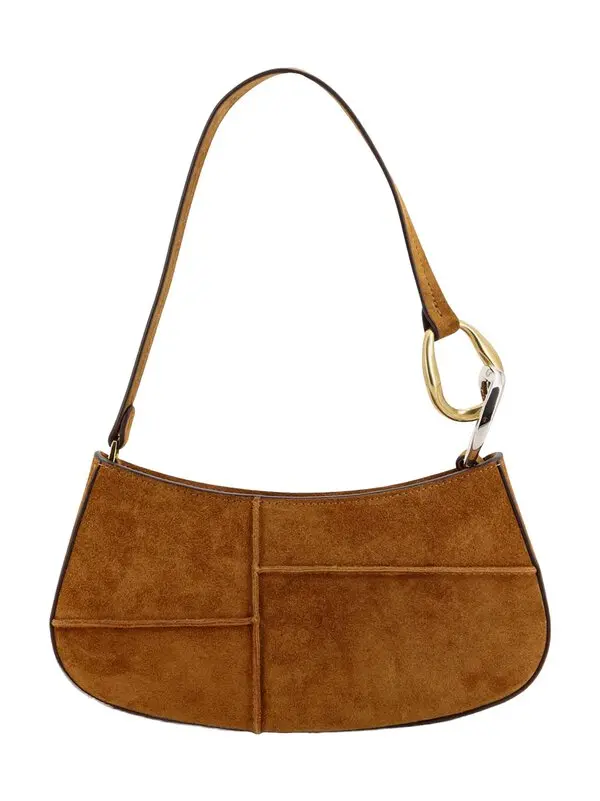 Staud Ollie Suede Shoulder Bag - Brown
