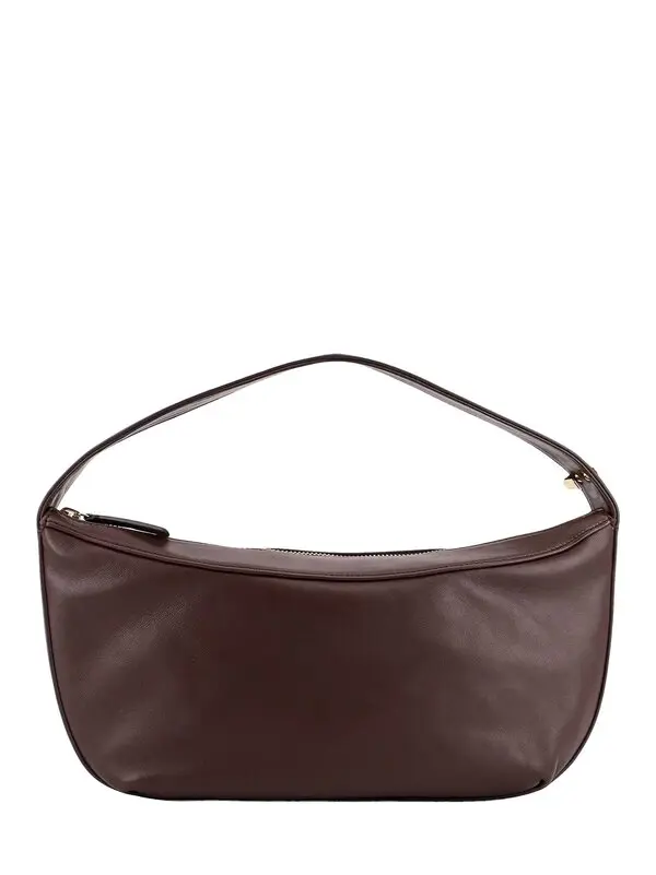 Staud Demy Leather Shoulder Bag - Brown