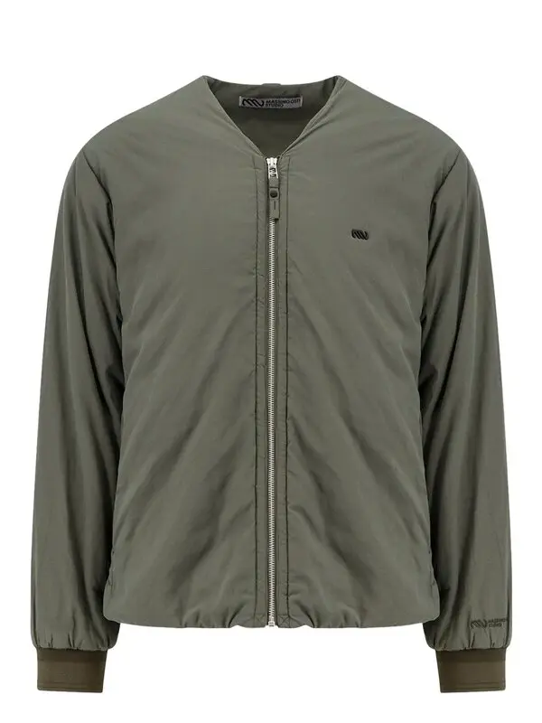 MASSIMO OSTI STUDIO Nylon Jacket With Metal Logo - Green