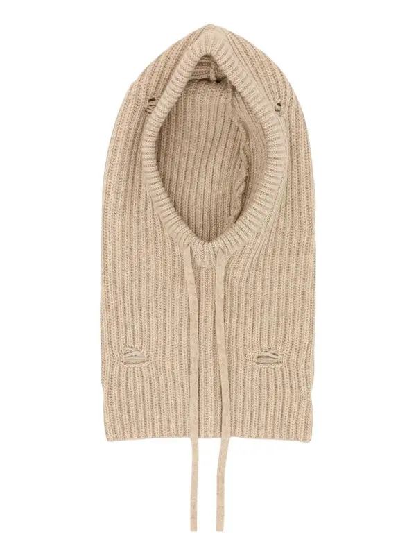 MAISON MARGIELA Wool Blend Balaclava - Beige
