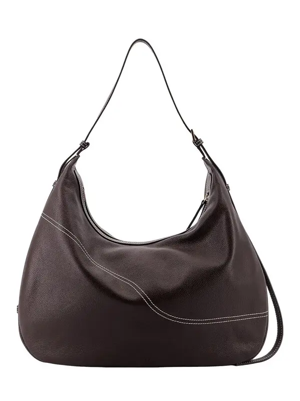 ATP ATELIER Potenza Leather Shoulder Bag - Brown