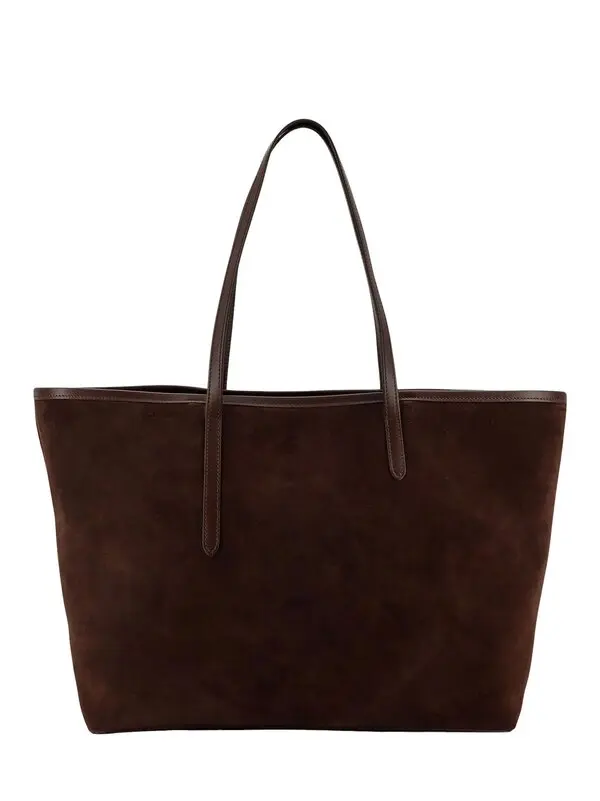 ATP ATELIER Eraclea Suede Shoulder Bag - Brown