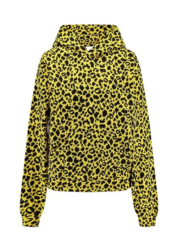 Coperni Hooded Cotton Sweatshirt - Animal Print