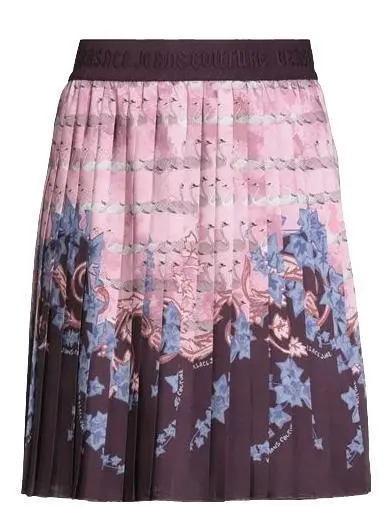 Versace Mini Pleated Floral Skirt - Pink