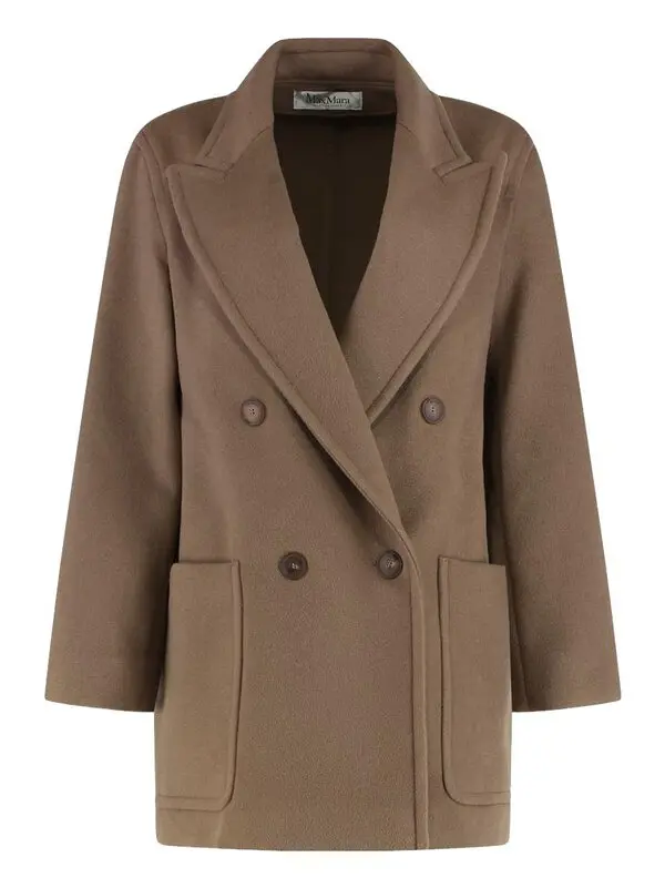 Max Mara Deletta Wool And Cashmere Coat - Brown