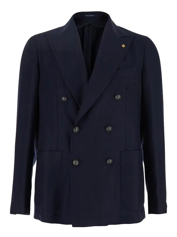 Tagliatore Montecarlo Double-breasted Jacket - Blue
