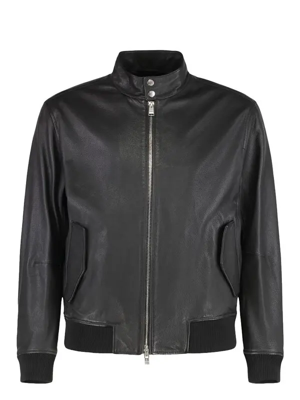 BOSS Leather Jacket - Black
