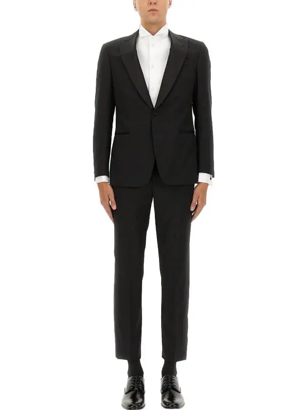 Giorgio Armani Single-breasted Soft Line Suit - Black