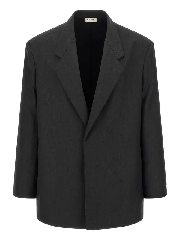 Fear Of God Herringbone Wool Single-breasted Blazer - Gray