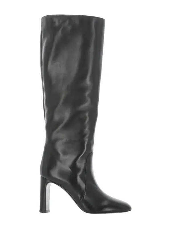 STUART WEITZMAN Leather Knee High Boots - Black