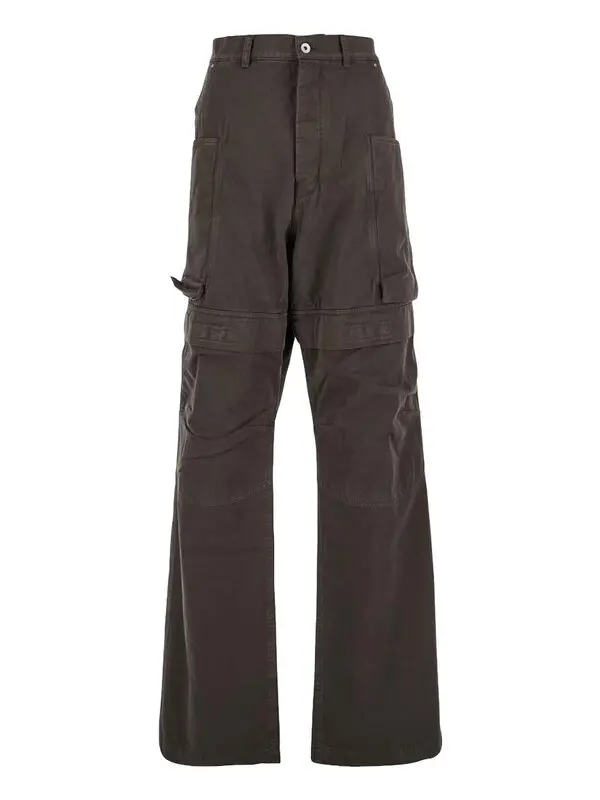 Rick Owens Stefan' Wide-leg Cargo Pants - Brown