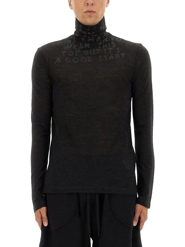 MAISON MARGIELA Wool Turtleneck Sweater - Black