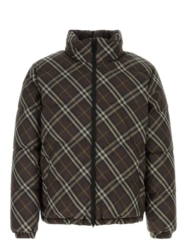 Burberry Printed Polyester Reversible Snowdon Down Jacket - Multicolor