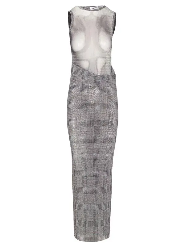Jean Paul Gaultier Long Mesh Dress - Grey
