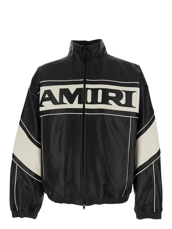 Amiri Logo Print Jacket - Black