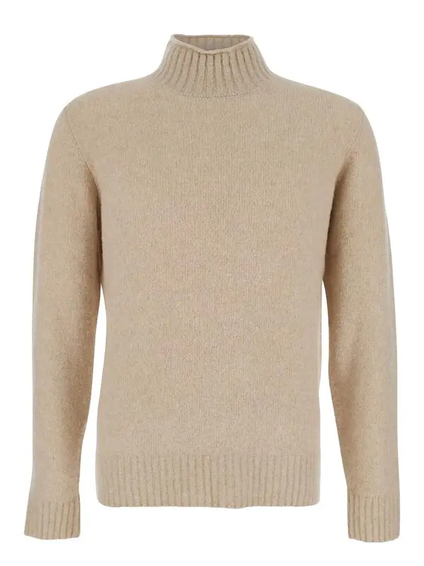 KANGRA Turtleneck Wool Jumper - Beige