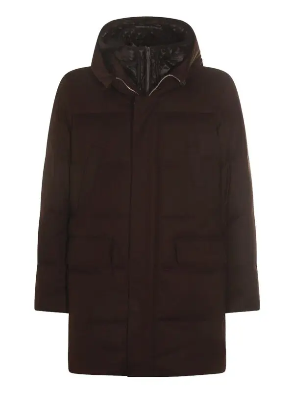 MONTECORE Wool Down Jacket - Brown