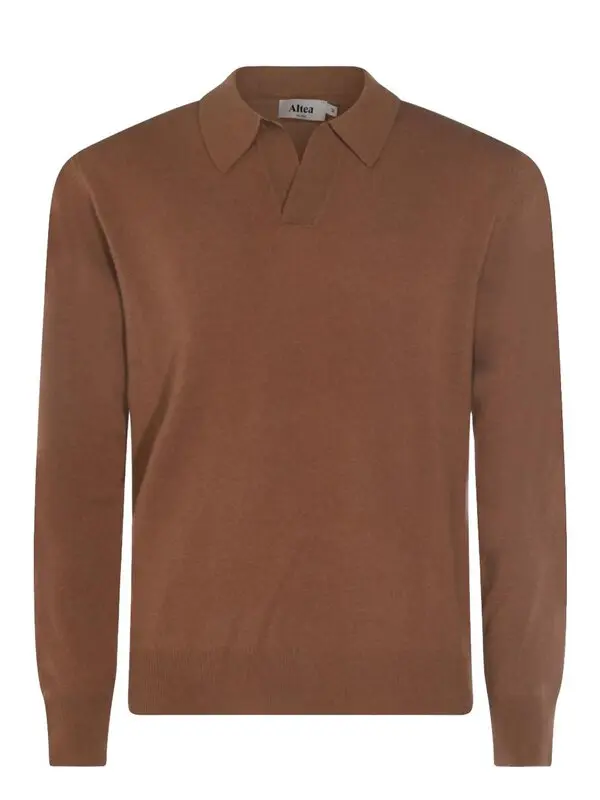 Altea Camel Wool Knitwear - Brown