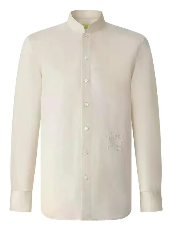 Shanghai Tang Horse-embroidered Shirt - Neutrals