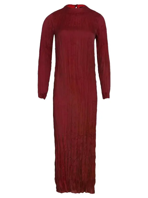 OSKLEN Wrinkled Maxi Dress - Red