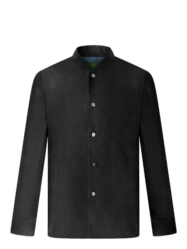 Shanghai Tang Tang Jacquard-pattern Shirt - Grey