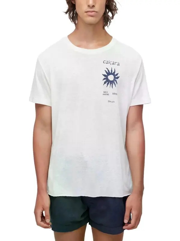 OSKLEN Sun-motif T-shirt - White